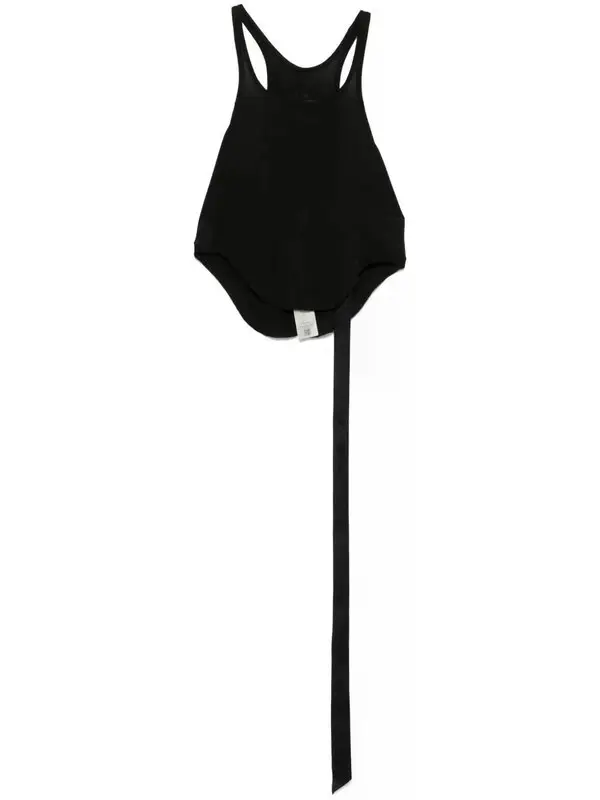 Rick Owens Cropped Tank Top - Black