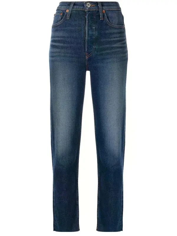 RE/DONE Stove Pipe High-rise Jeans