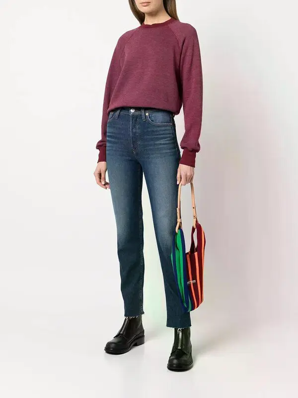 RE/DONE Stove Pipe High-rise Jeans