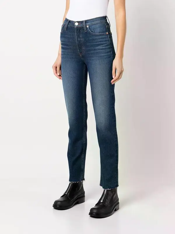 RE/DONE Stove Pipe High-rise Jeans