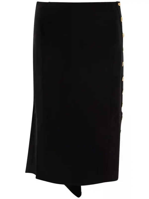 Givenchy Asymmetric Midi Skirt