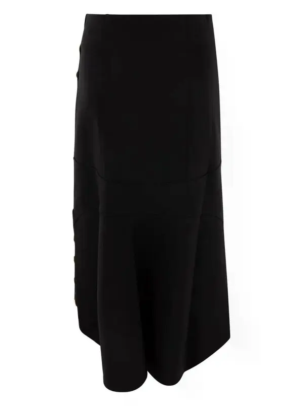 Givenchy Asymmetric Midi Skirt