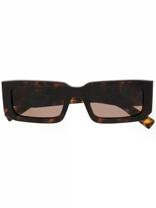 Prada Square-frame Tortoiseshell Sunglasses - Brown