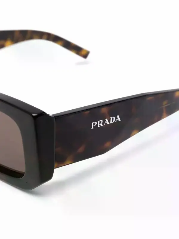 Prada Square-frame Tortoiseshell Sunglasses