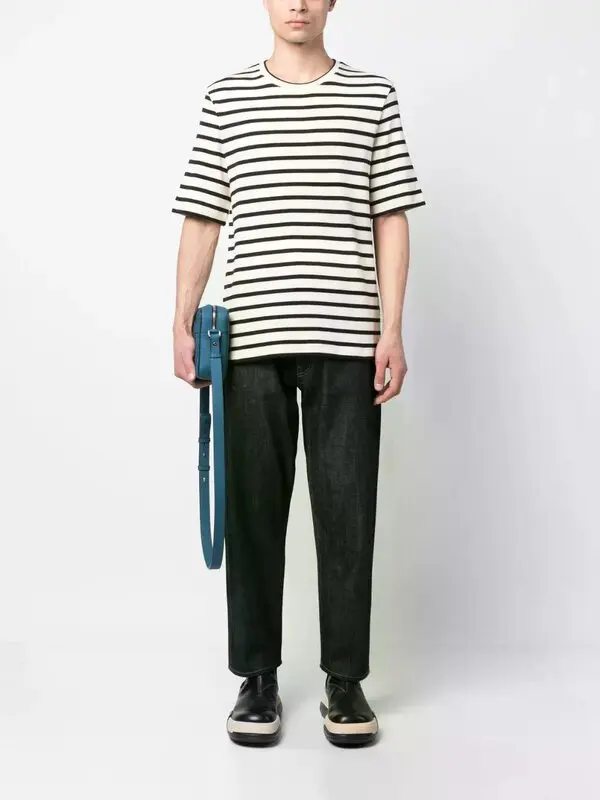 JIL SANDER Stripe-print Short-sleeved T-shirt