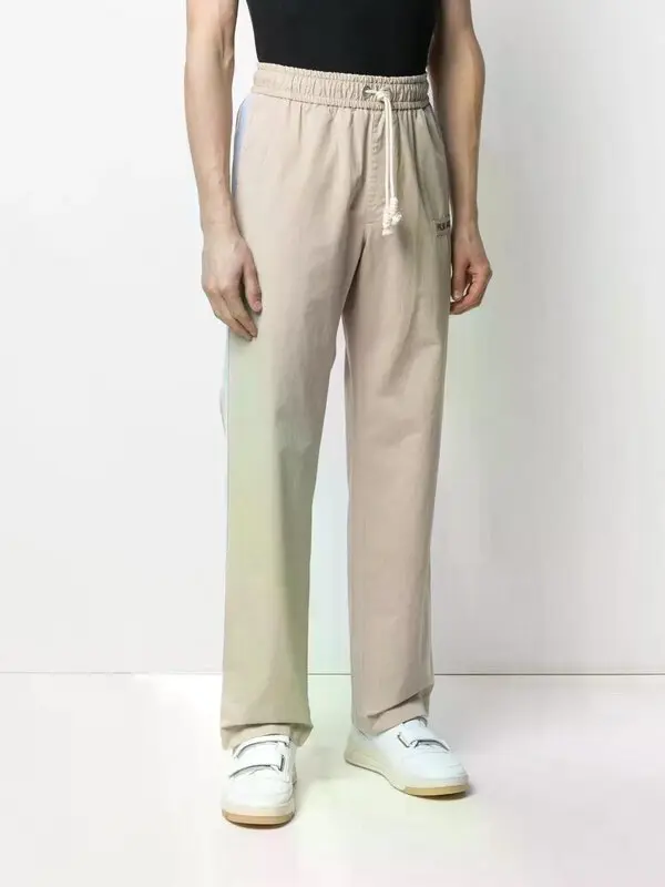 Palm Angels Side-stripe Straight-leg Trousers