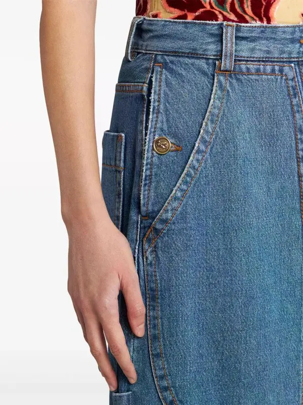 Etro Pegaso-embroidered Wide-leg Jeans
