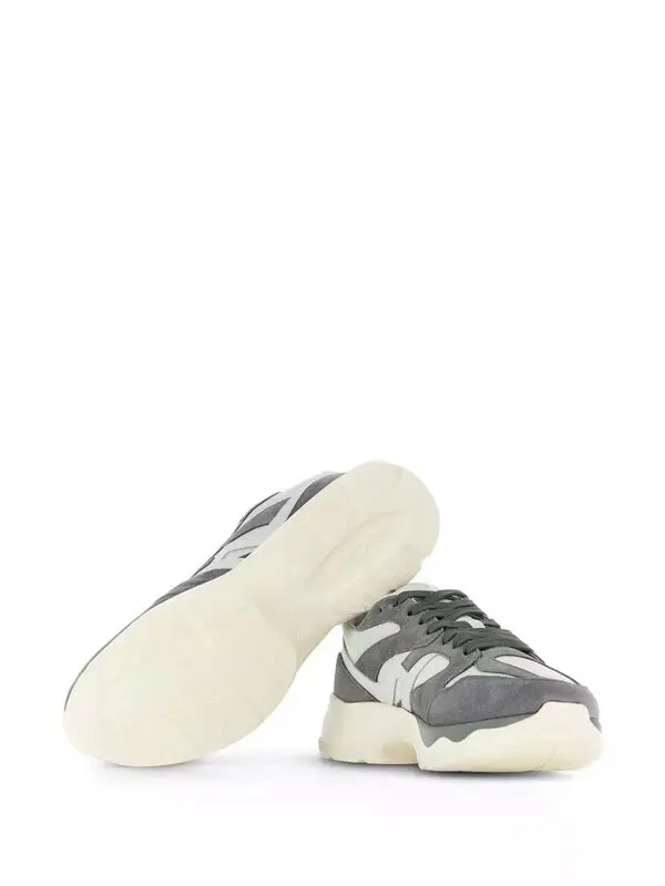 Hogan Panelled Suede Sneakers - Grey