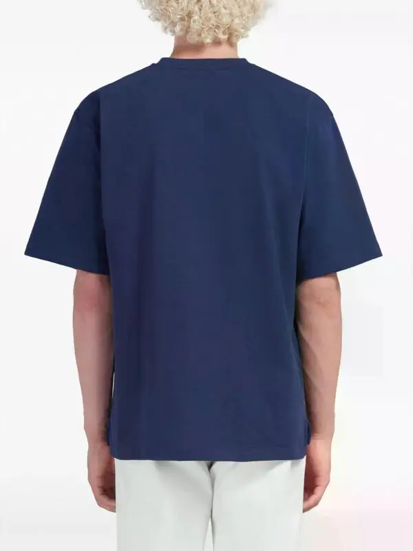 Marni Logo-patch Cotton T-shirt - Blue