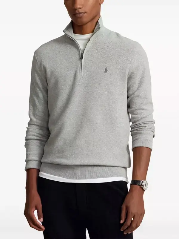 Polo Ralph Lauren Polo Pony Half-zip Jumper - Grey