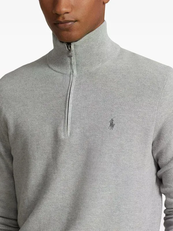Polo Ralph Lauren Polo Pony Half-zip Jumper - Grey