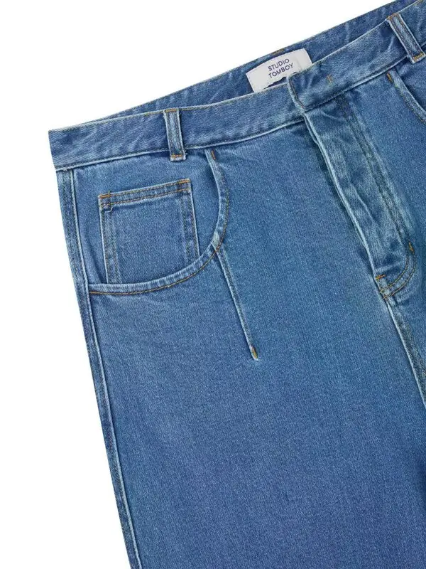 STUDIO TOMBOY Patch-pocket Wide-leg Jeans