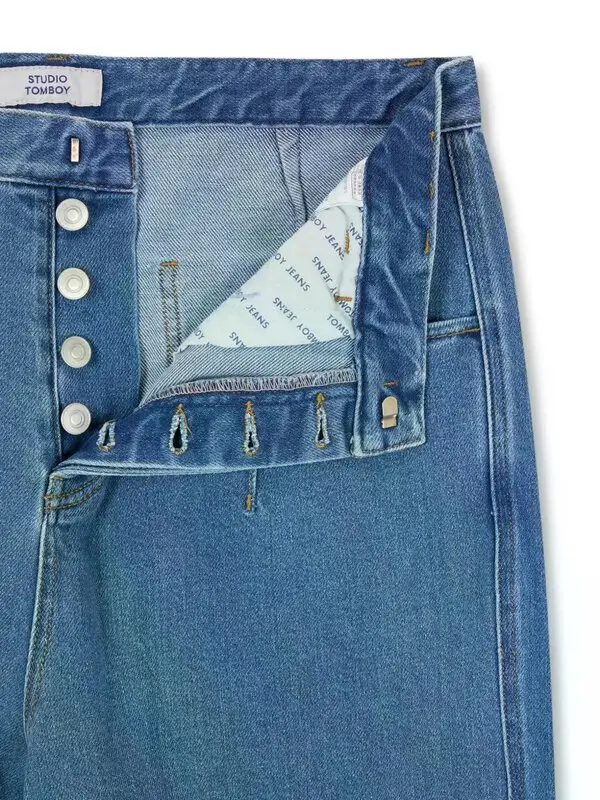 STUDIO TOMBOY Patch-pocket Wide-leg Jeans