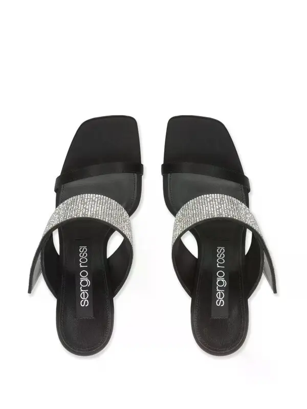 SERGIO ROSSI Paris 95mm Silk Mules