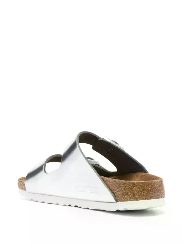 BIRKENSTOCK Buckled Sliders - Metallic