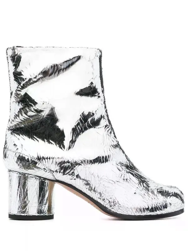 MAISON MARGIELA Tabi 60mm Mirror-effect Ankle Boots