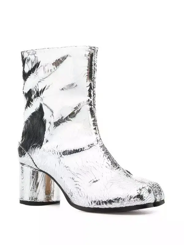 MAISON MARGIELA Tabi 60mm Mirror-effect Ankle Boots