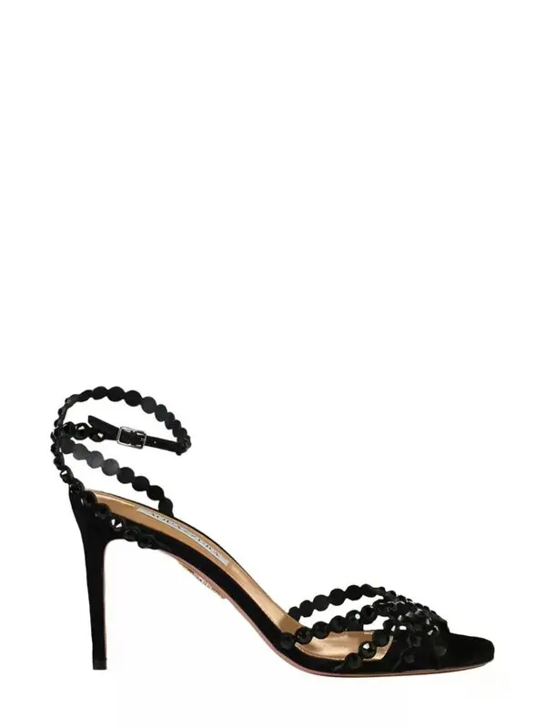 AQUAZZURA 85mm Tequila Sandals - Black