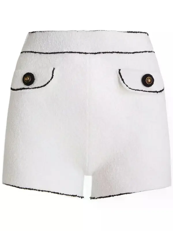 Moschino Contrasting-trim Thigh-length Shorts - White