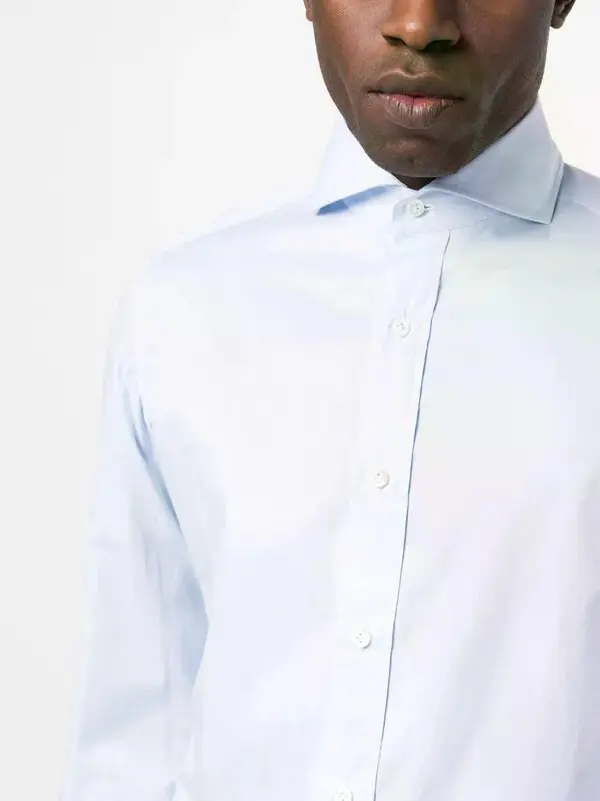 LUIGI BORRELLI Long-sleeve Cotton Shirt