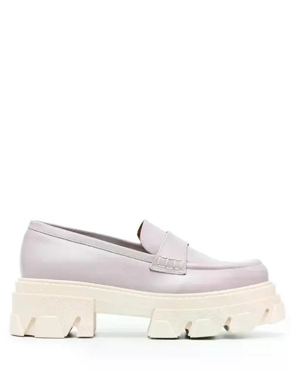 ALOHAS Trailblazer 55mm Leather Loafers - Purple