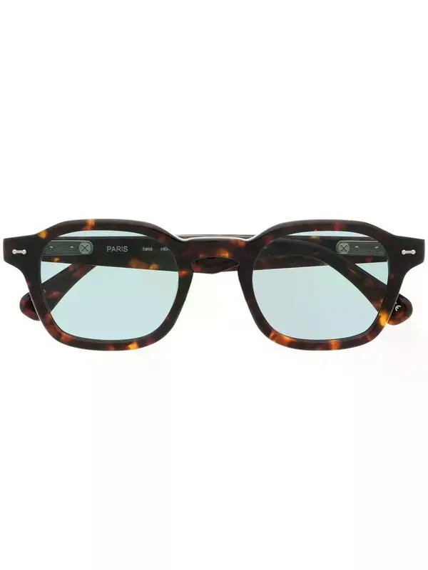 PETER AND MAY Hero Square-frame Sunglasses - Brown