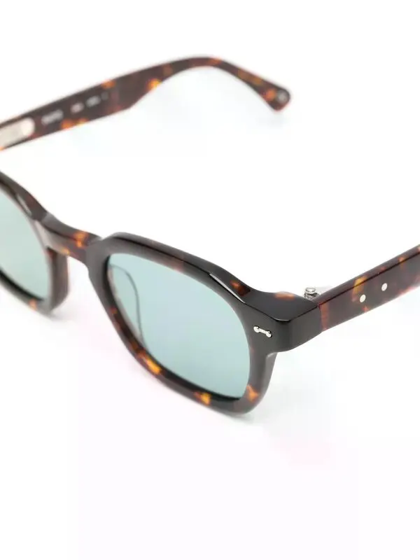 PETER AND MAY Hero Square-frame Sunglasses - Brown