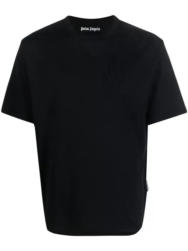 Palm Angels Logo-embroidered T-shirt