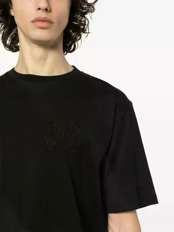 Palm Angels Logo-embroidered T-shirt