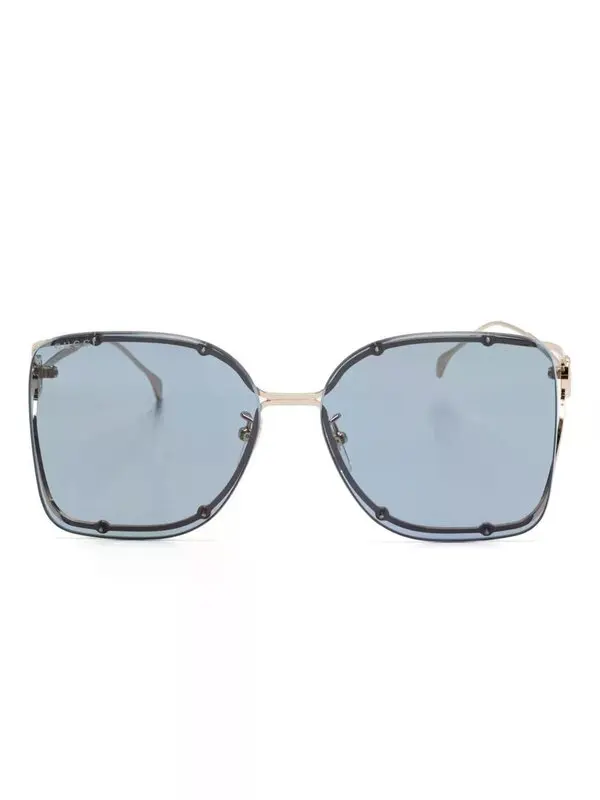 Gucci Oversized Sunglasses - Gold