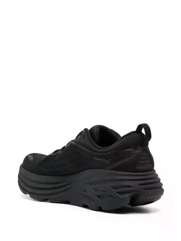 HOKA® Logo-patch Low-top Sneakers - Black