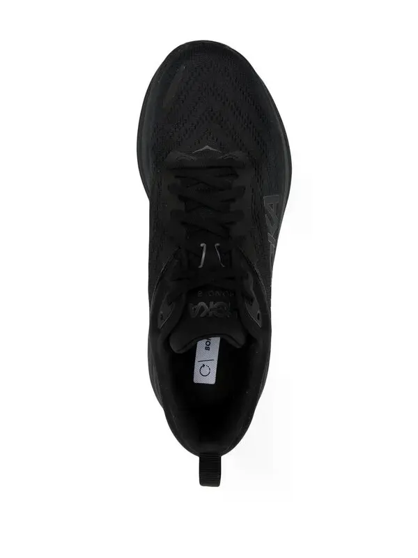 HOKA® Logo-patch Low-top Sneakers - Black