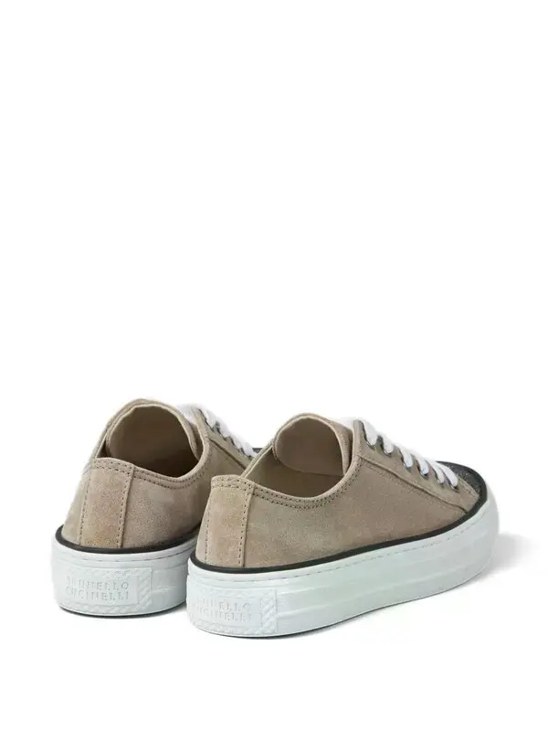 Brunello Cucinelli Monili Toecap Sneakers - Brown