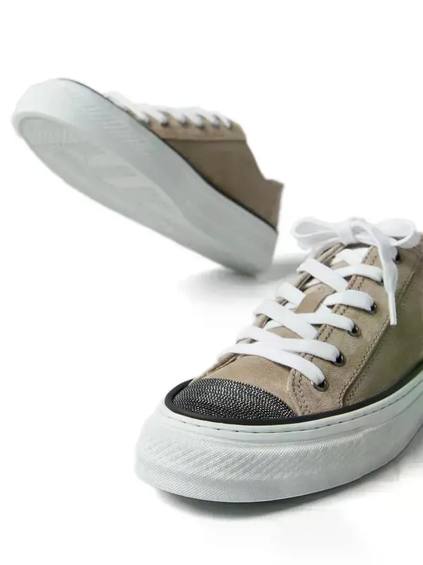 Brunello Cucinelli Monili Toecap Sneakers - Brown