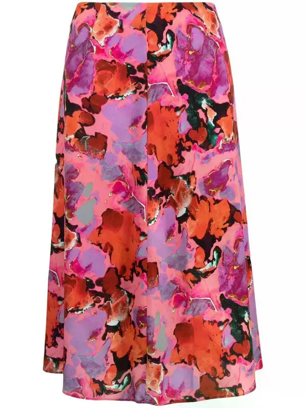 Paul Smith Graphic Print A-line Skirt