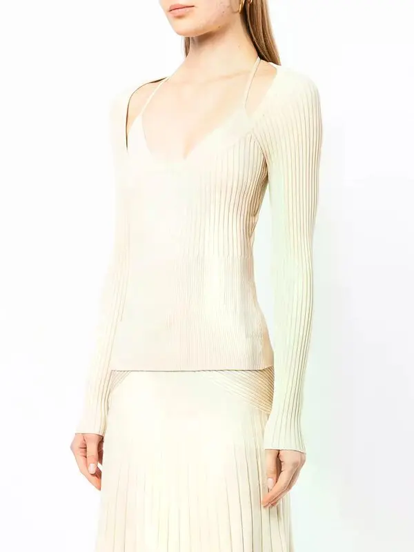 Simkhai Jayline Compact Scoop-neck Jumper