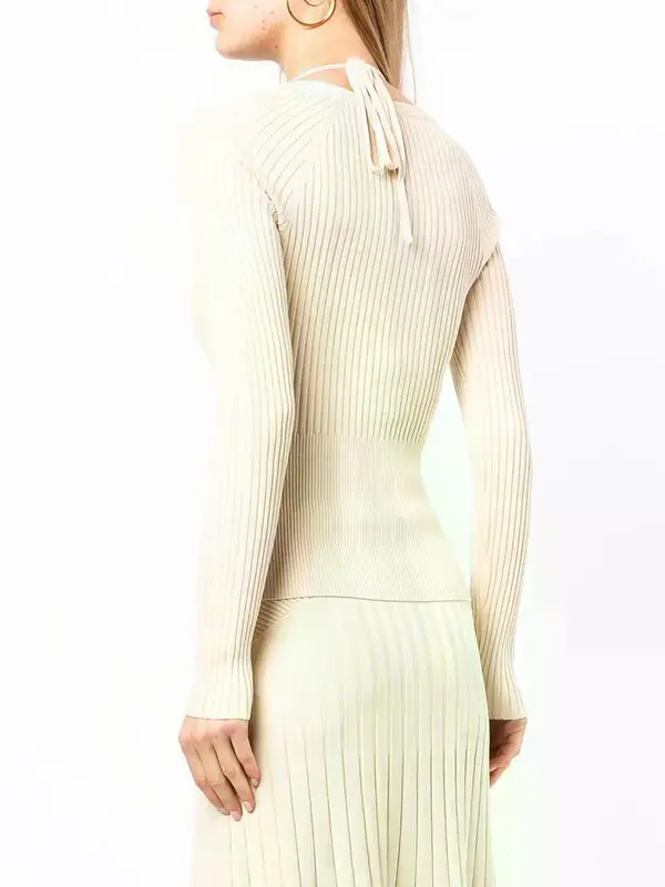 Simkhai Jayline Compact Scoop-neck Jumper