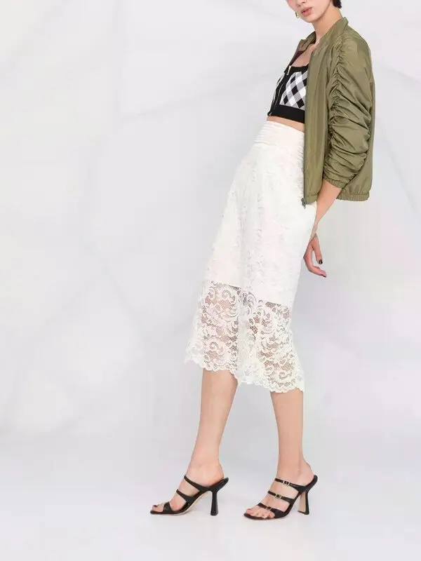Philipp Plein Lace Midi Skirt