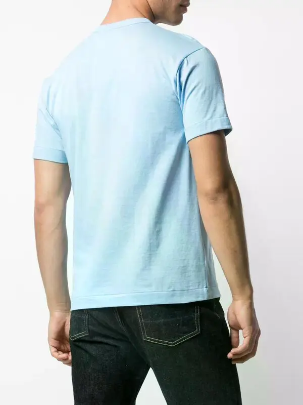 Play Comme Des Garcon Logo Print T-shirt - Blue