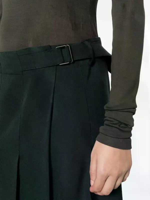 LEMAIRE Pleated Wool Wrap Skirt
