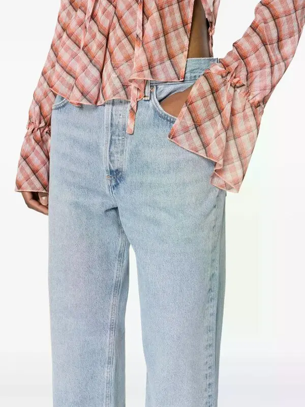 AGOLDE Fran Low-rise Straight-leg Jeans