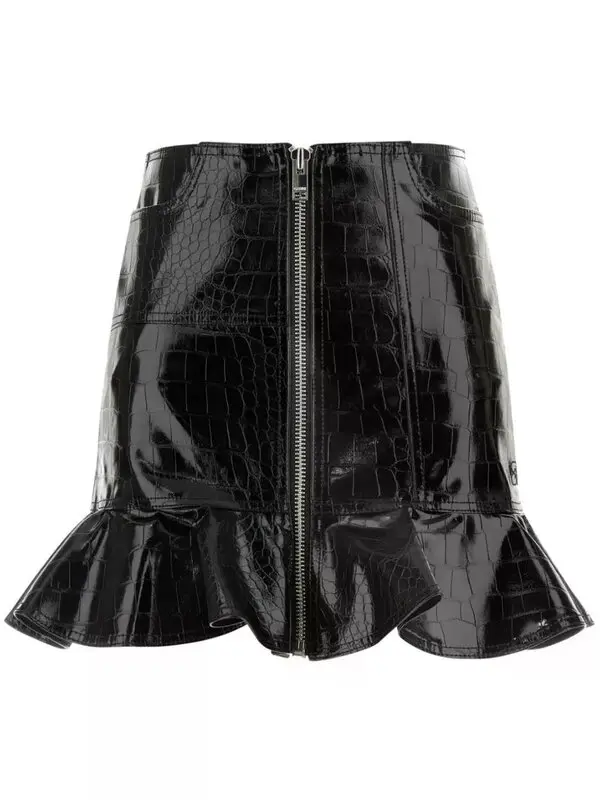 GANNI Future Coated Mini Skirt