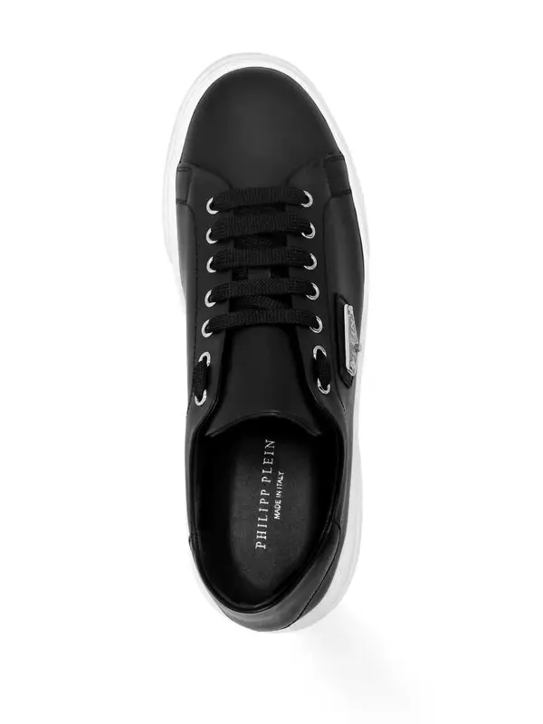 Philipp Plein Logo-plaque Leather Sneakers