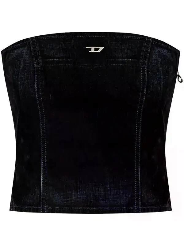 DIESEL® Strapless Top With Oval D Logo