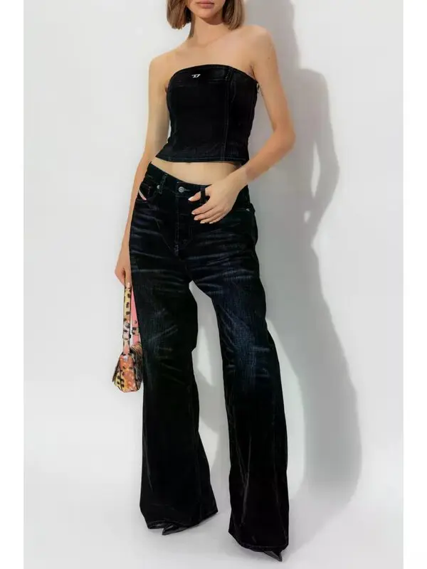 DIESEL® Strapless Top With Oval D Logo