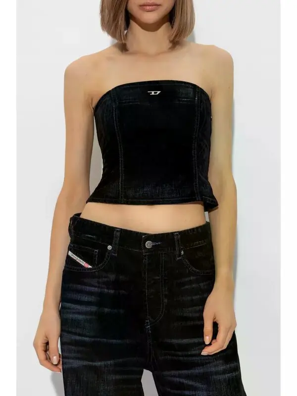 DIESEL® Strapless Top With Oval D Logo
