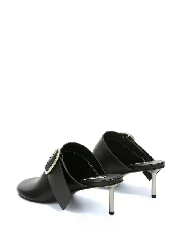 JIL SANDER Buckled Leather Mules