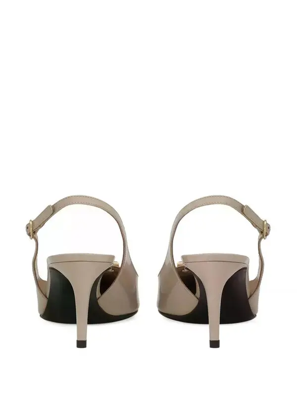Dolce & Gabbana Logo-plaque Slingback Pumps
