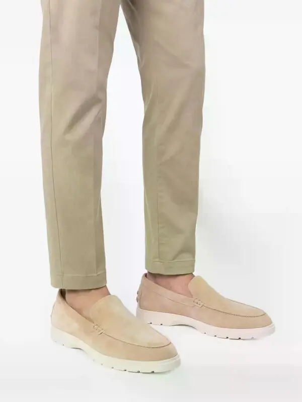 TOD'S Ridged-sole Suede Loafers
