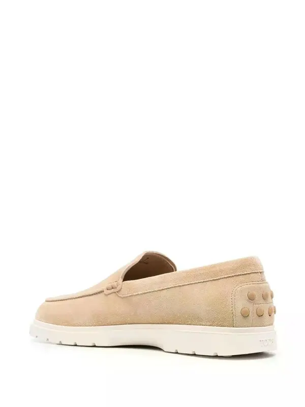 TOD'S Ridged-sole Suede Loafers